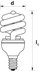 Świetlówka NT mini 12W/827 E27 5539- Elektriko